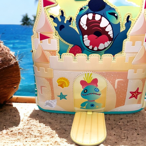 Loungefly | Bags | Disney Stitch Sandcastle Beach Surprise Mini ...